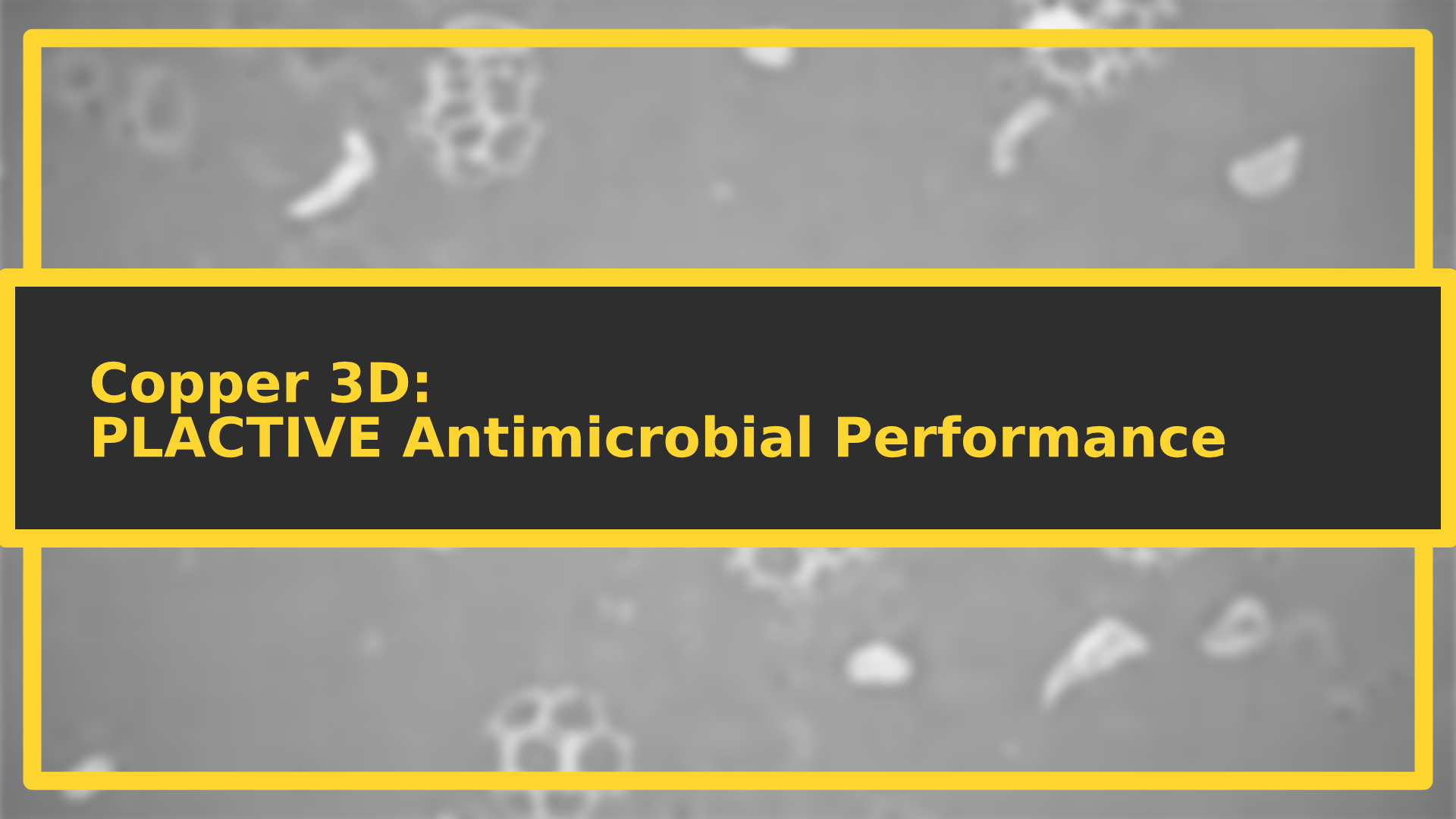 Copper 3D: PLACTIVE Antimicrobial Performance & Protection