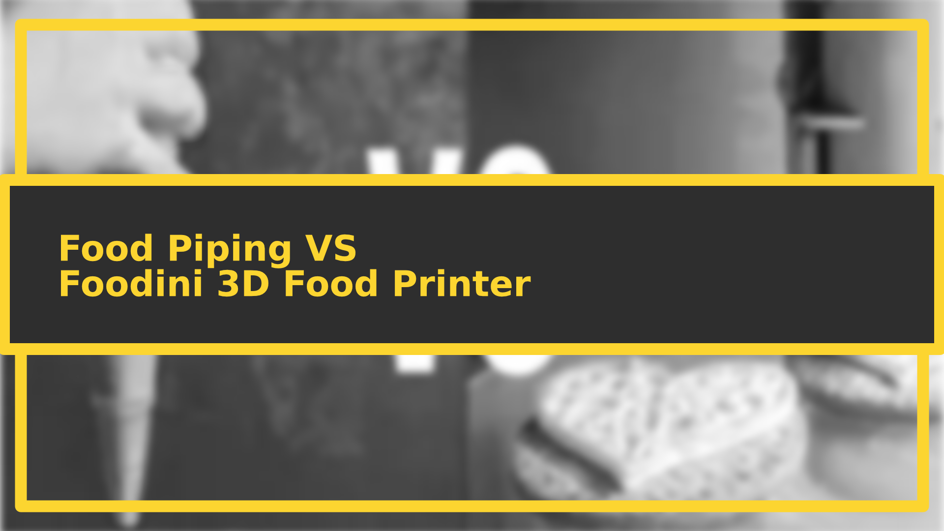 Food Piping vs Foodini 3D Food Printer (3D Food Printing)